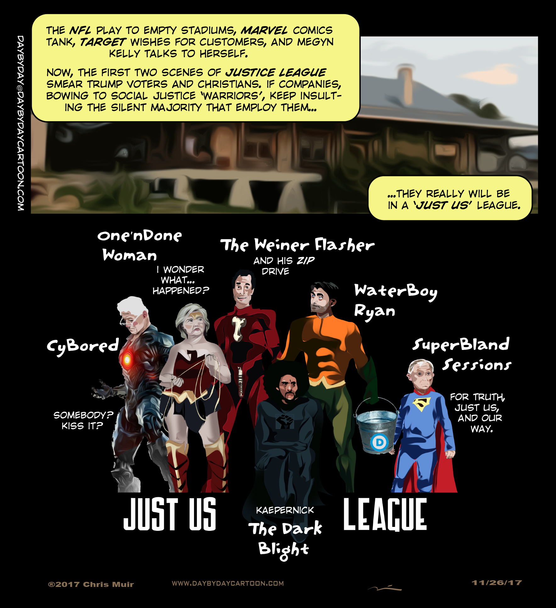 Just Us League. – Day By Day